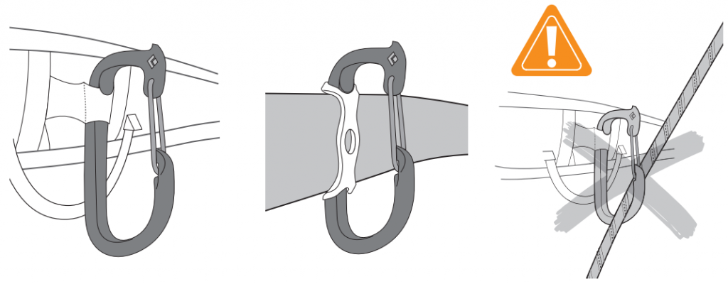 Mosquetón ICE CLIPPER Portamaterial - BLACK DIAMOND - Rupal Mountain Gear